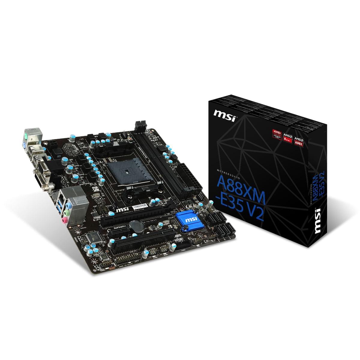 MSI A88XM-E35 V2 Micro-ATX - Carte mère MSI - Cybertek.fr