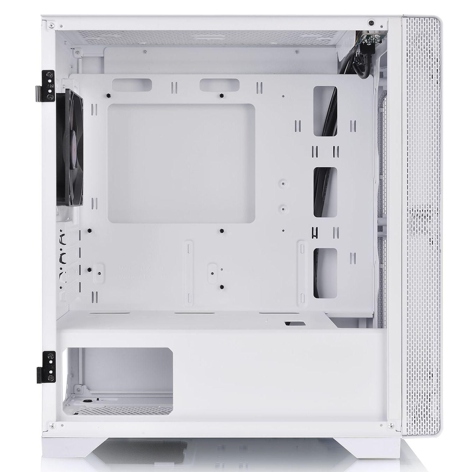 Thermaltake S100 TG Micro Chassis Snow Blanc - Boîtier PC