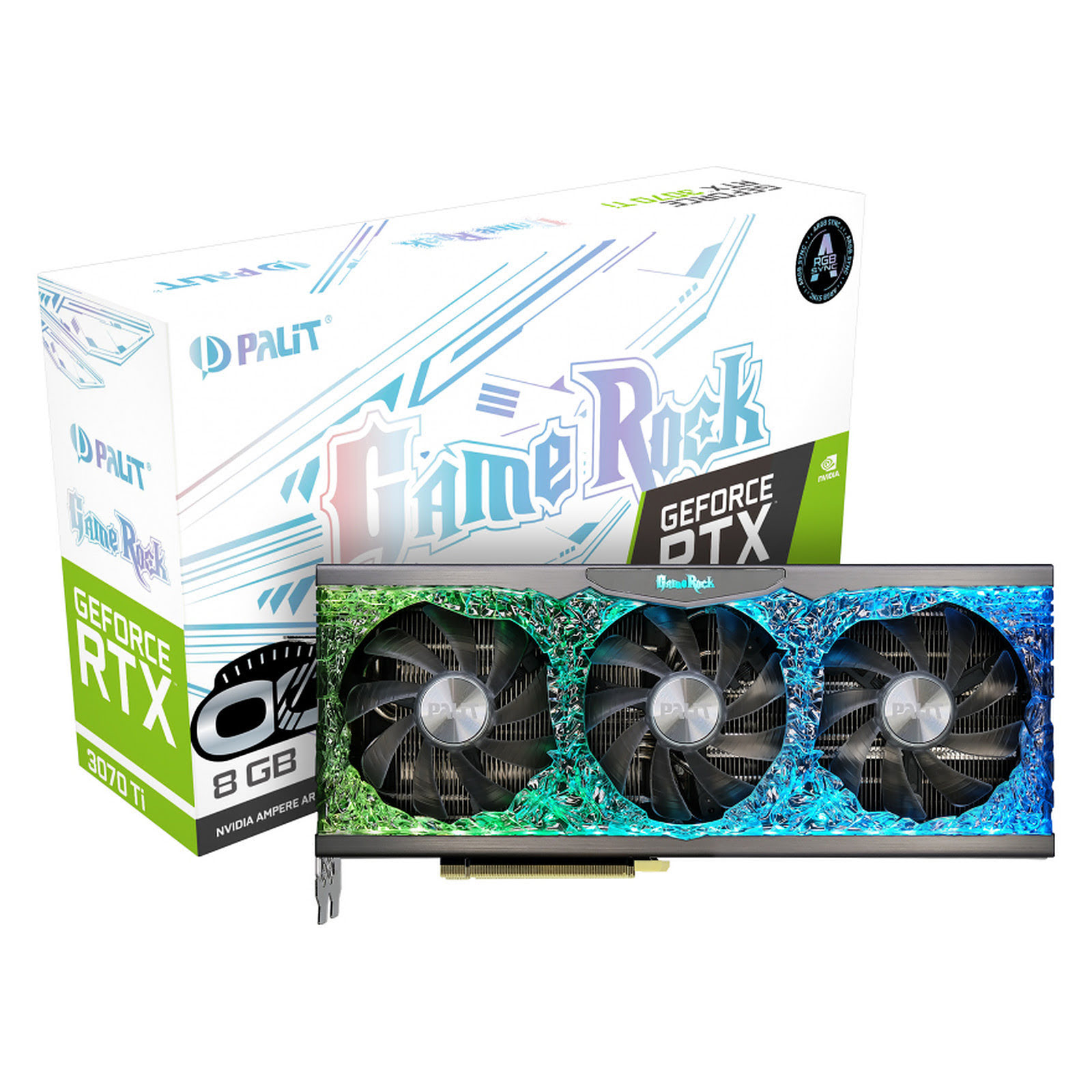 Palit RTX 3070Ti Gamerock 8G LHR - Carte graphique Palit