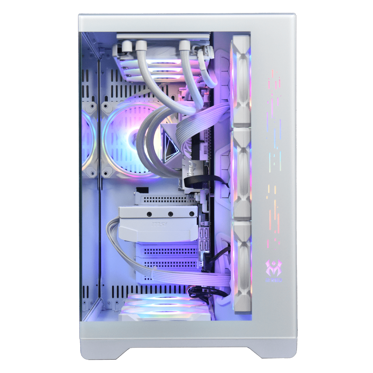 PC Gamer White Crystal - MSI RTX 5080 Blanc- AMD Ryzen 7 9800X3D