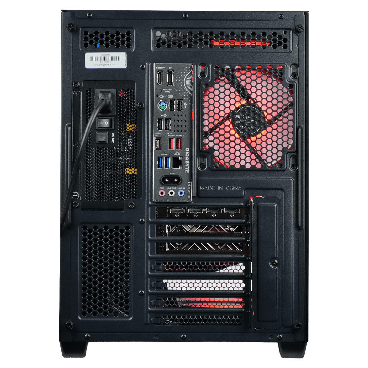 PC Gamer RED FLAG V2 - AMD RX 9070 XT - AMD Ryzen 7 9800X3D - 32Go DDR5 ...