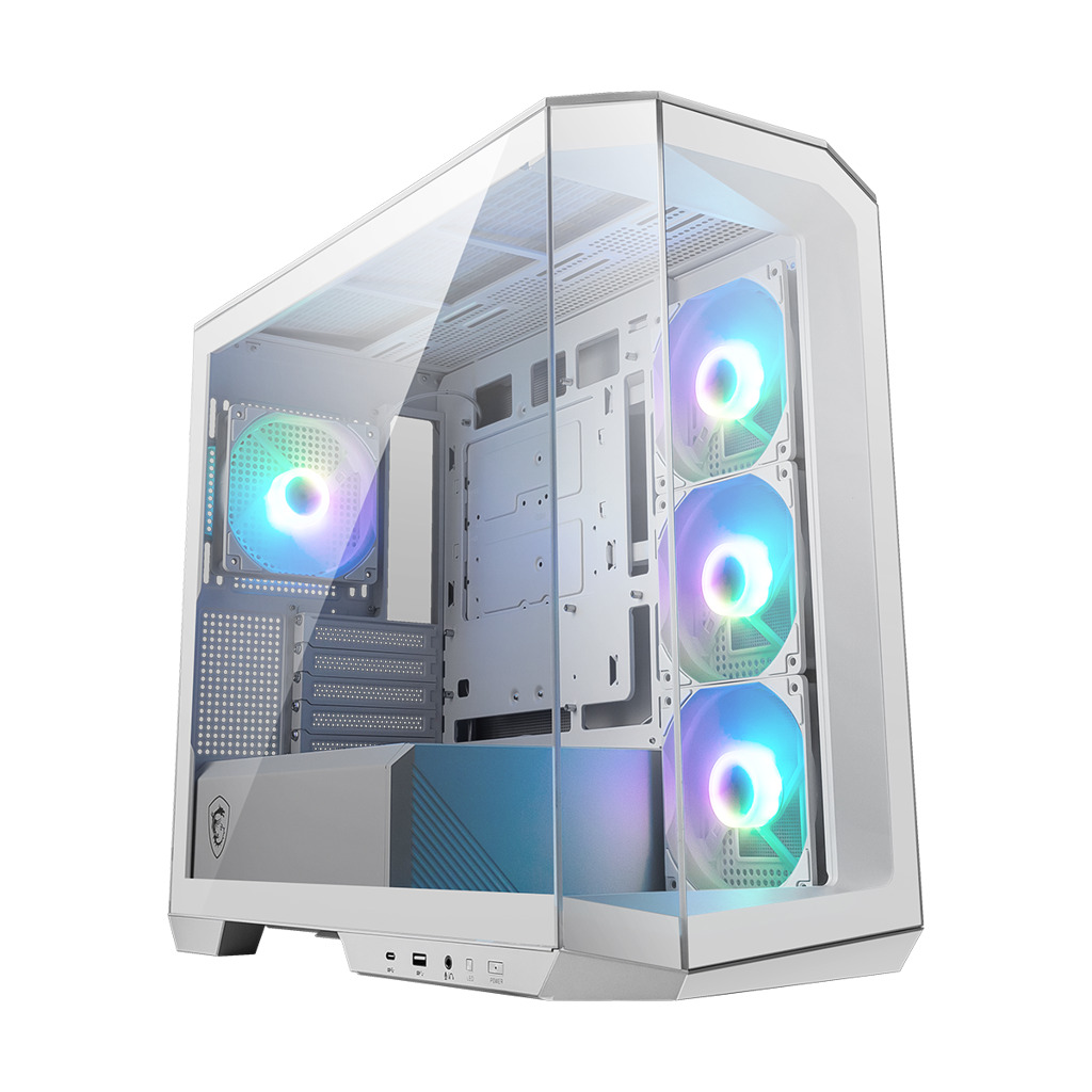 MSI MAG PANO M100R PZ WHITE Blanc - Boîtier PC MSI - Cybertek.fr